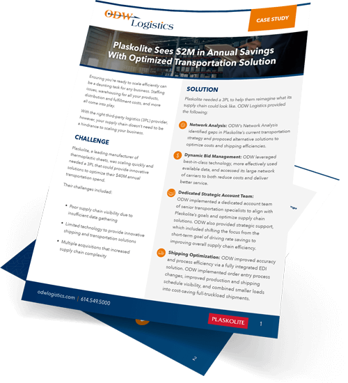 Industrial 3PL Services | ODW Logistics